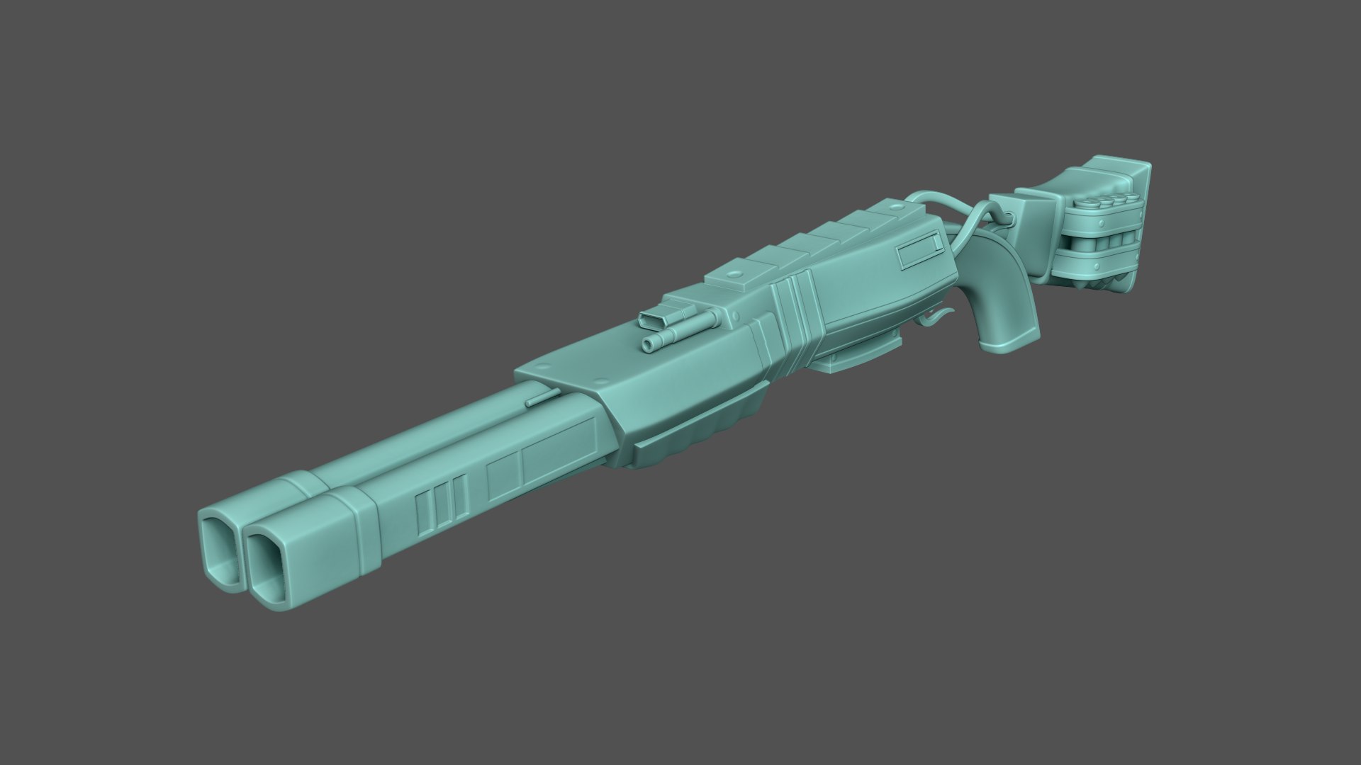 3D shotgun gun sci-fi model - TurboSquid 1676897
