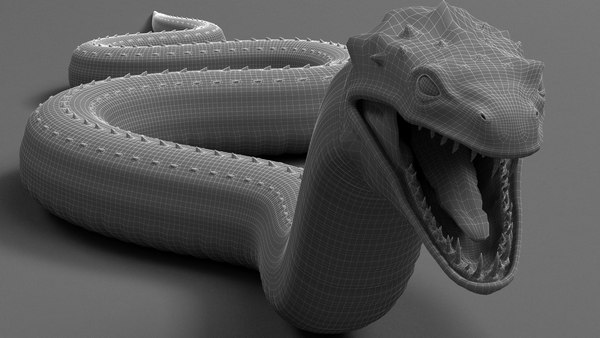 3D snake monster model - TurboSquid 1620532