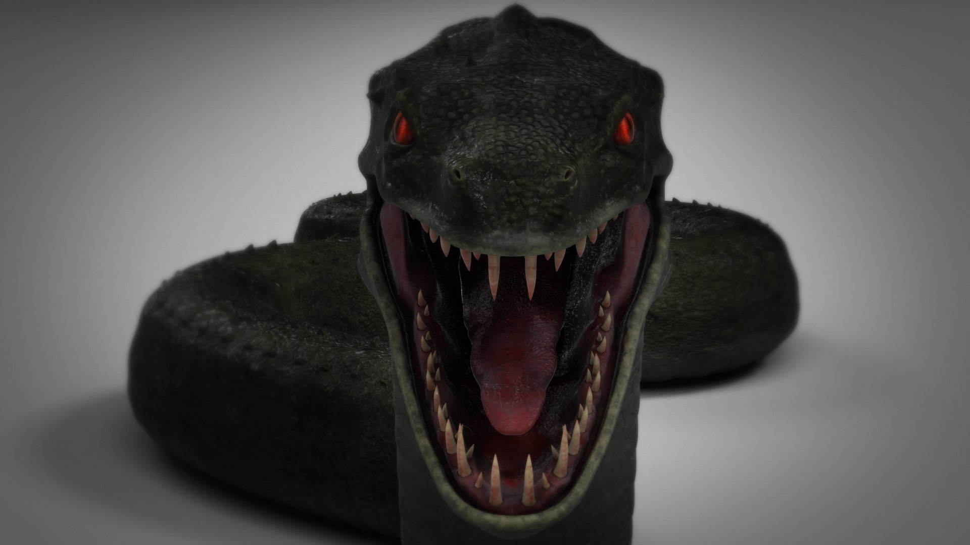 3D snake monster model - TurboSquid 1620532