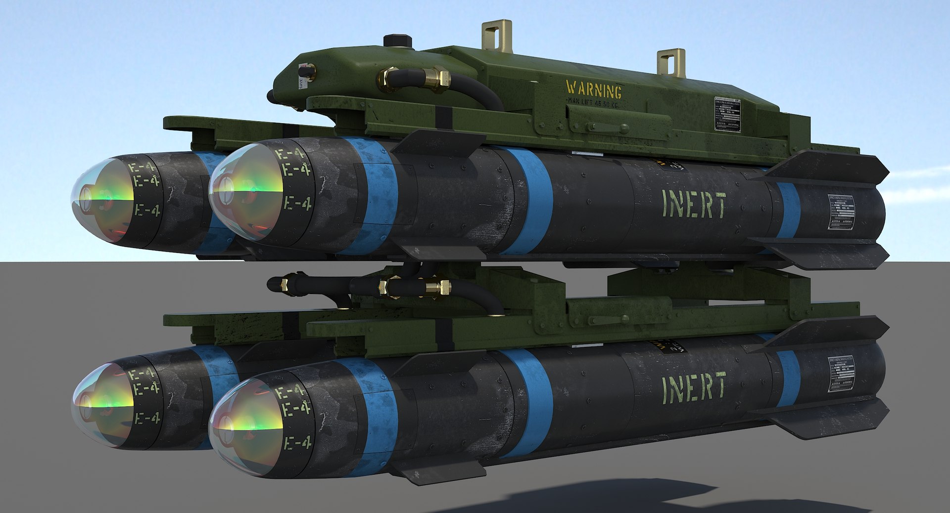 3d Agm-114 Hellfire Missile Model