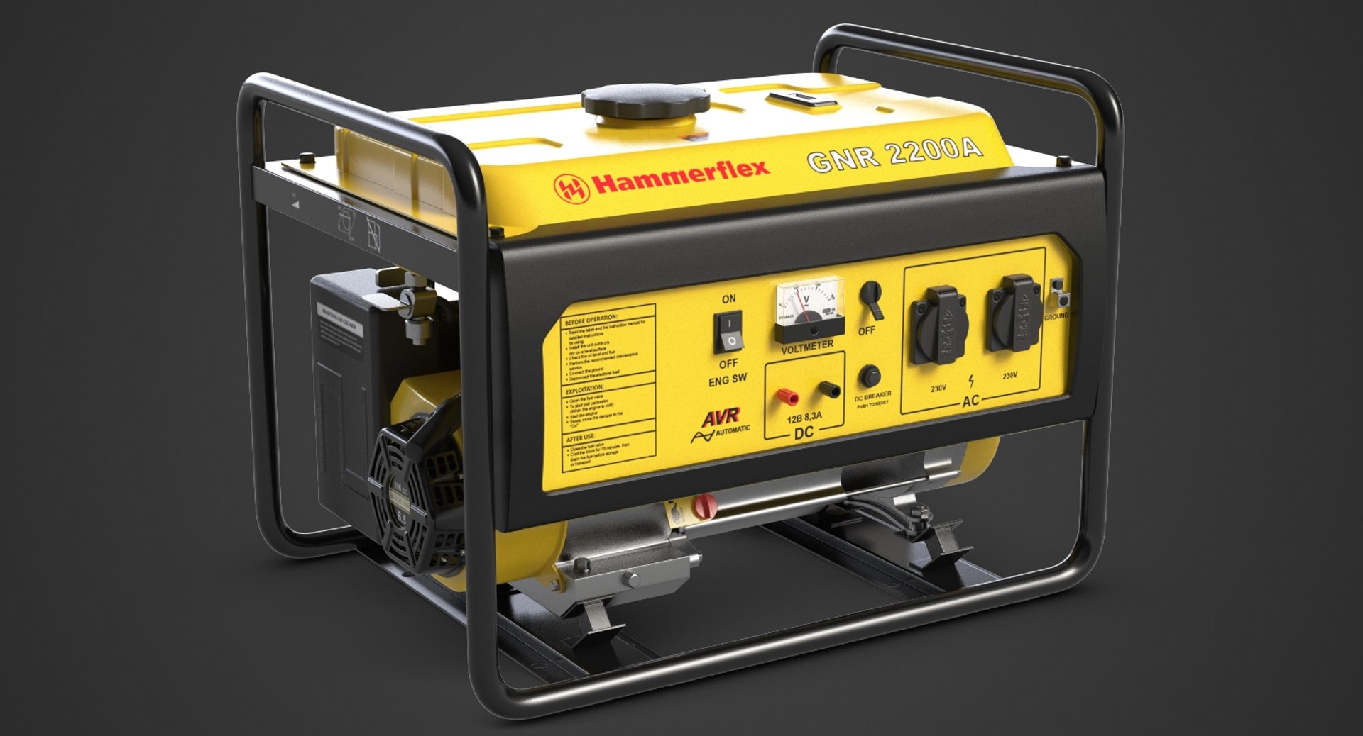 3d Model Portable Generator