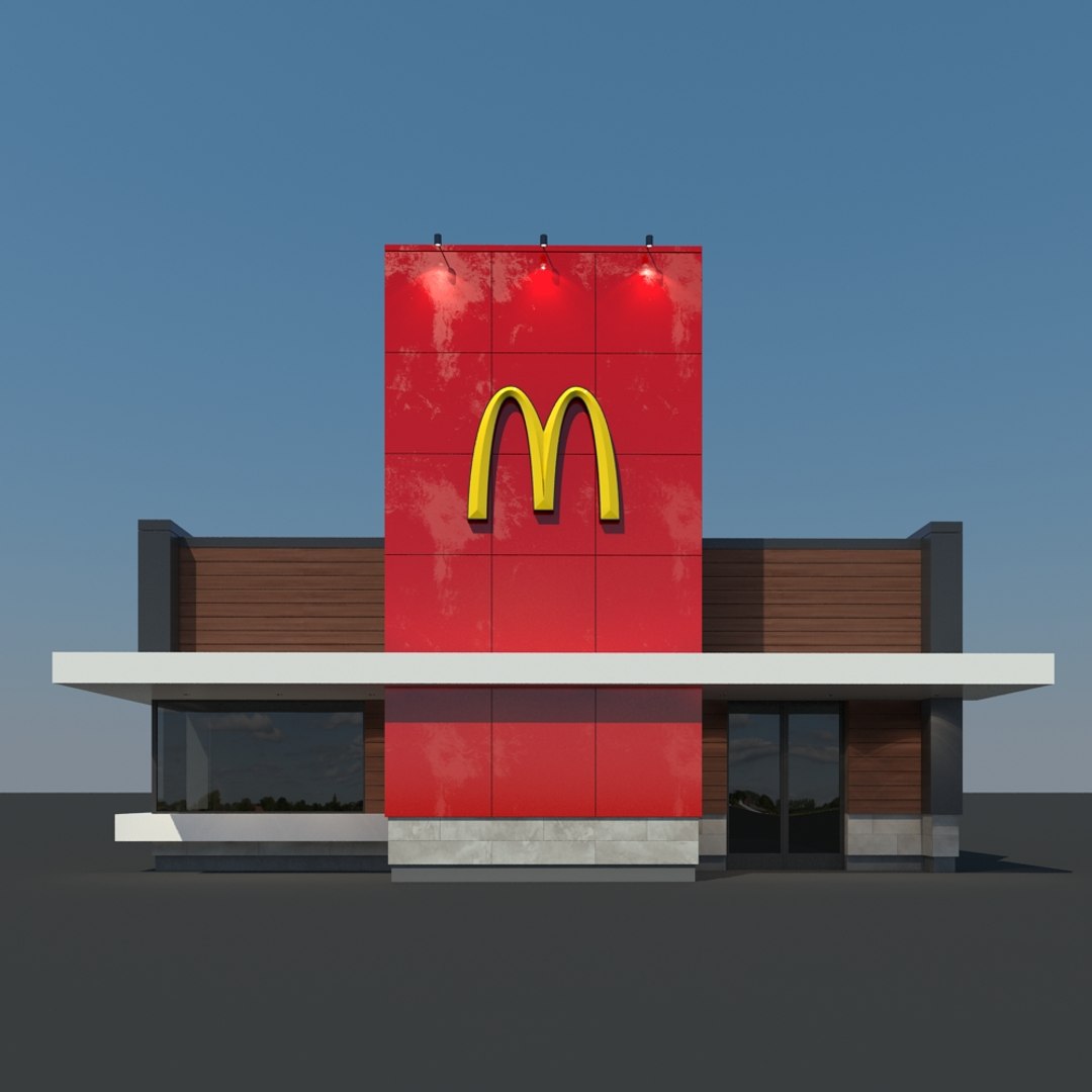 Mcdonalds Restaurant 3d Model