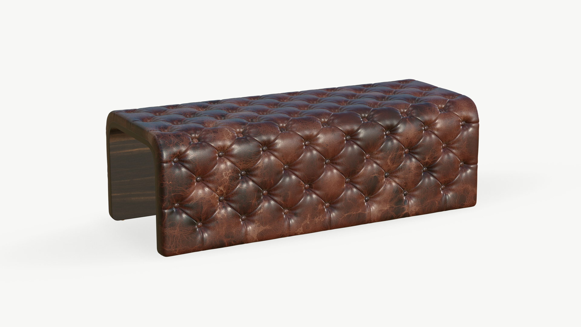 Leather Sofa Chesterfield Realistic 3D Model - TurboSquid 2073636