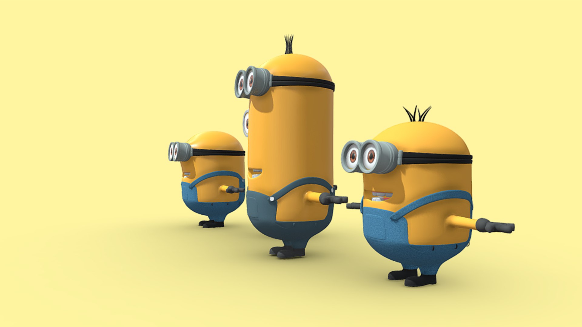 Minions Gang Of Four 3D - TurboSquid 2168038