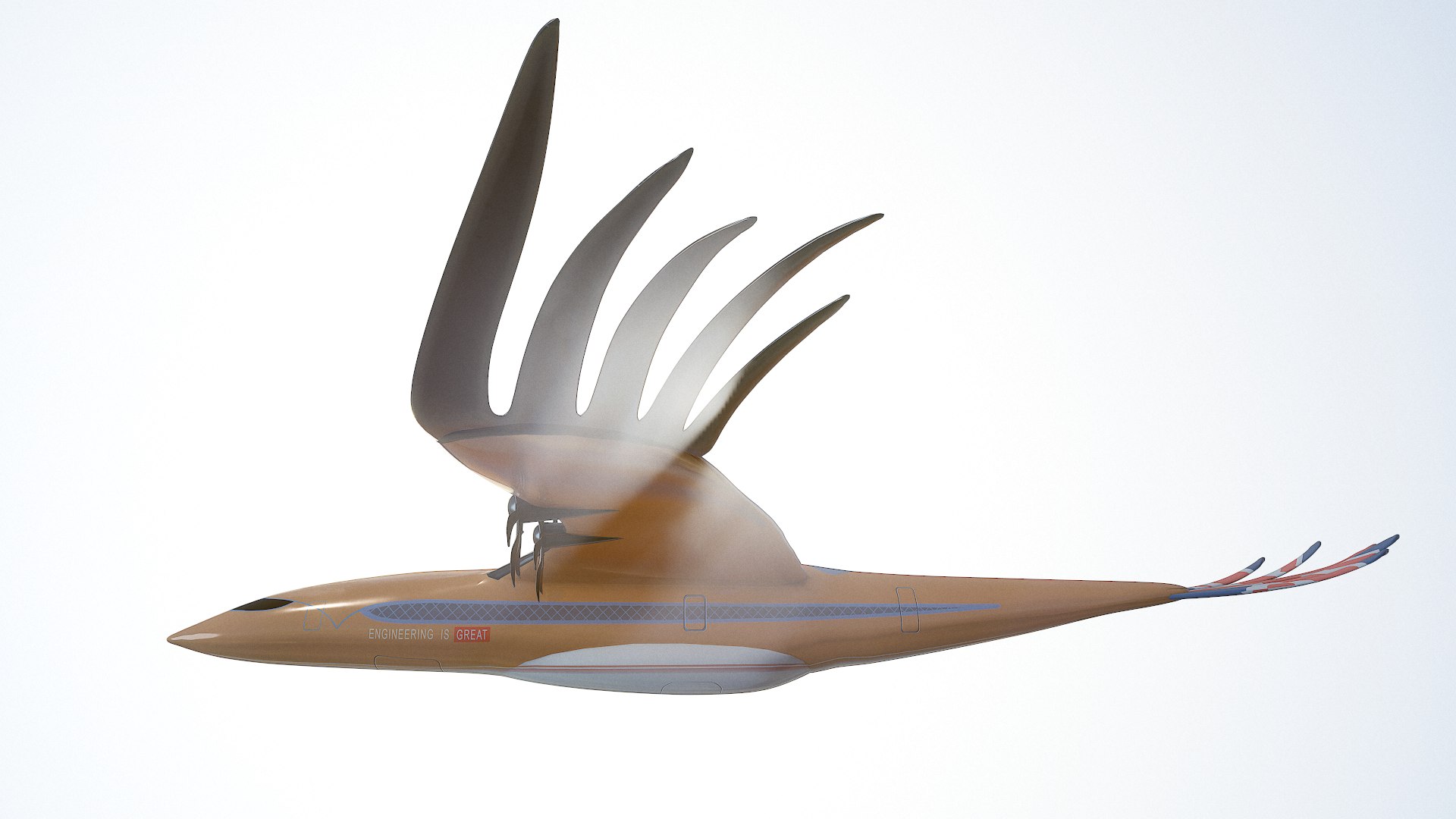 Airbus bird pray concept 3D model - TurboSquid 1523347