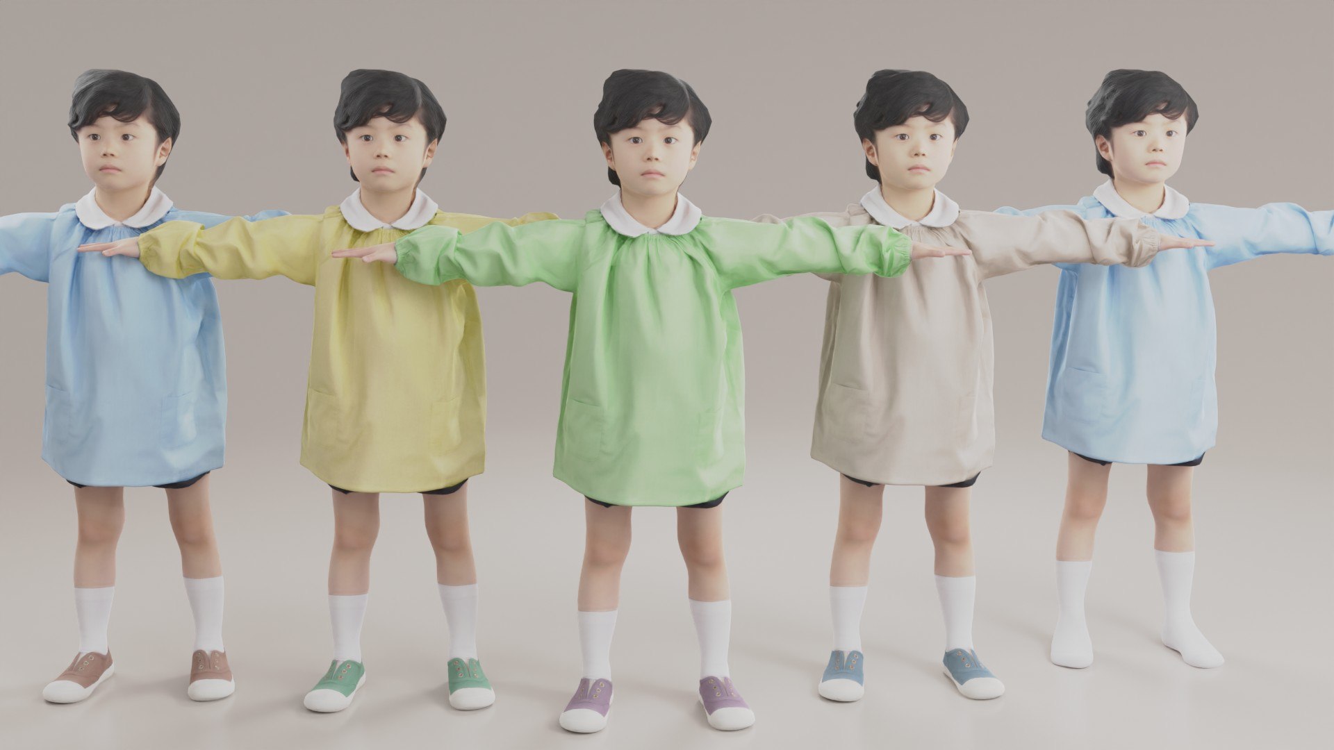 3D Asian Kindergarten Boy-225 Rui Model - TurboSquid 2151121