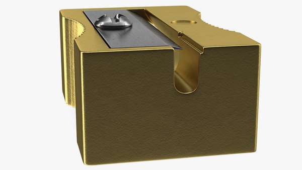 3D gold pencil sharpener - TurboSquid 1467732