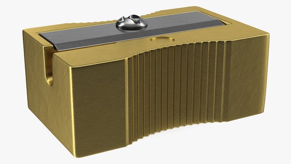 3D gold pencil sharpener - TurboSquid 1467732
