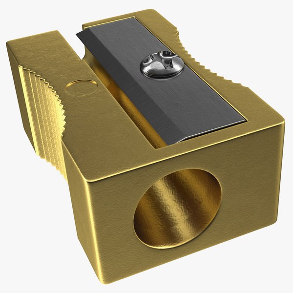 3D gold pencil sharpener - TurboSquid 1467732