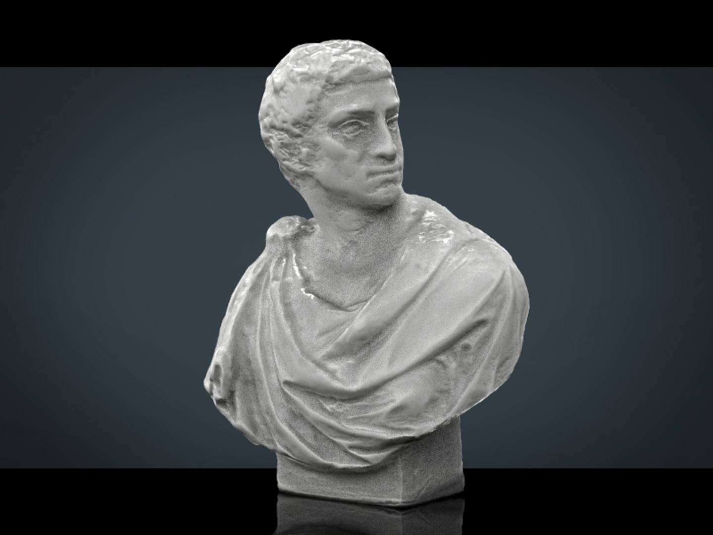 3d model roman bust