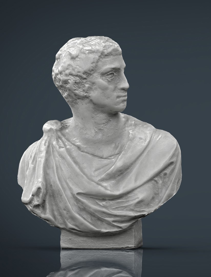 3d model roman bust