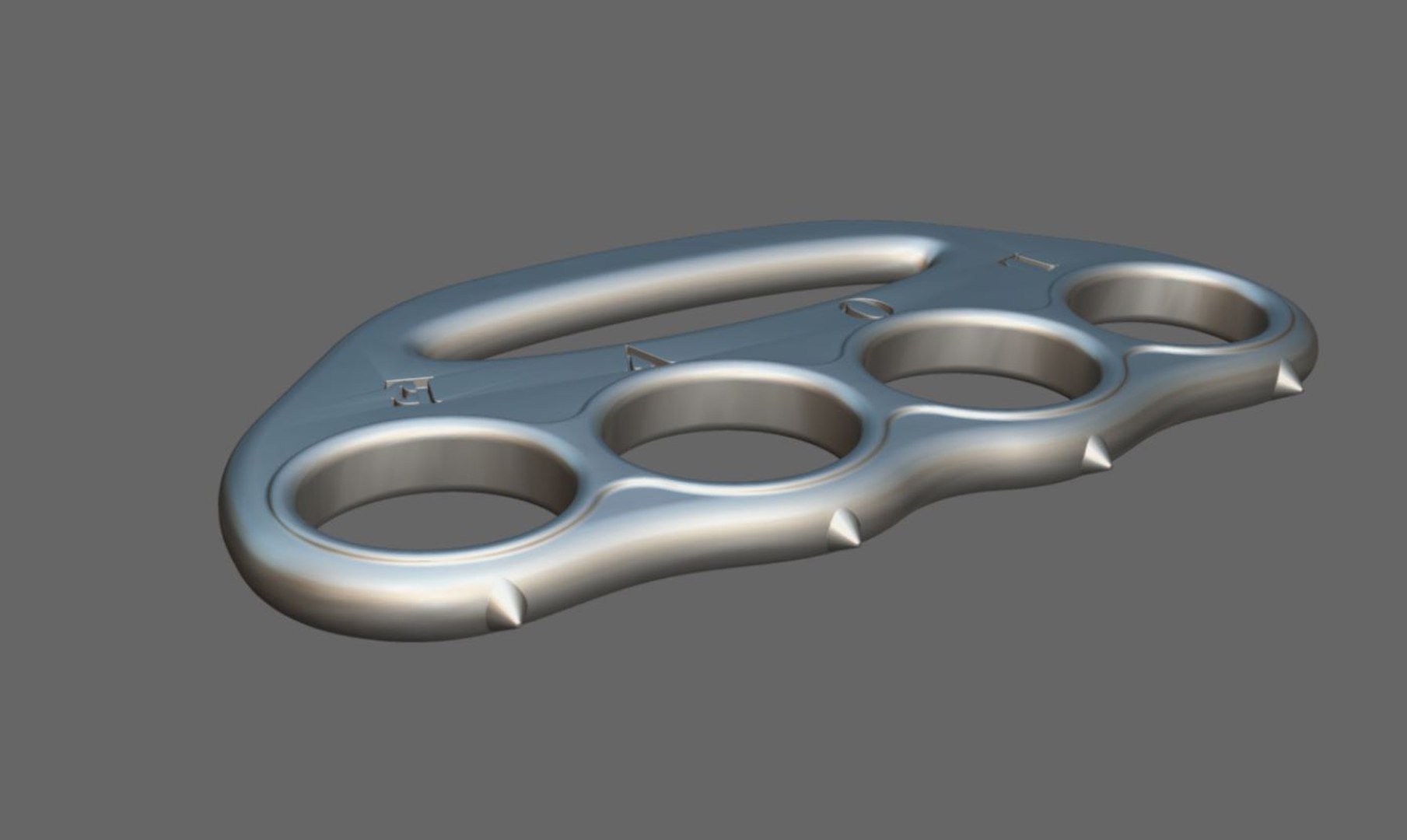 3D Brass Knuckles - TurboSquid 2335279