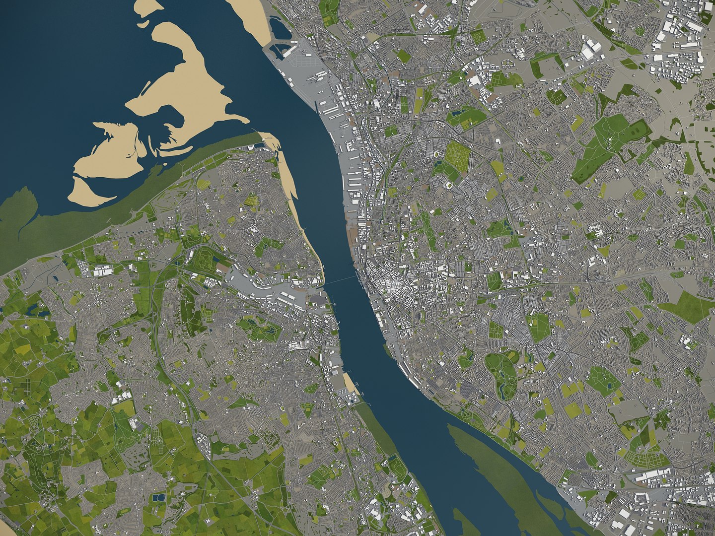City Liverpool Surrounding - 3D Model - TurboSquid 1408878