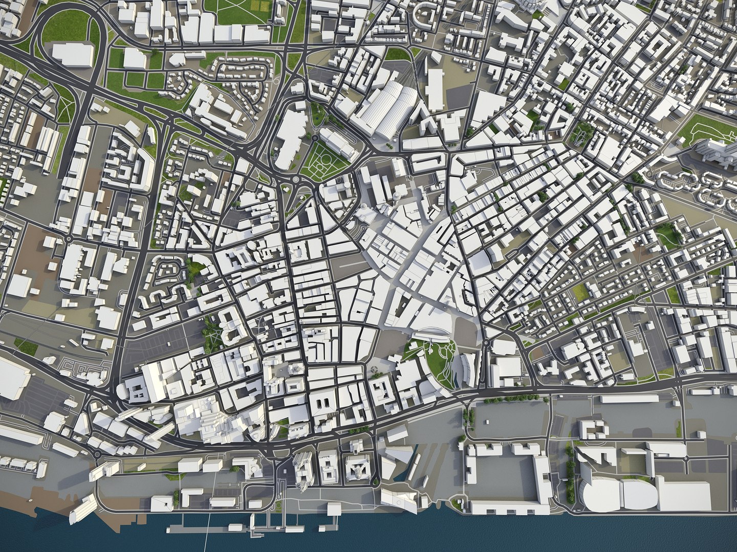City Liverpool Surrounding - 3D Model - TurboSquid 1408878