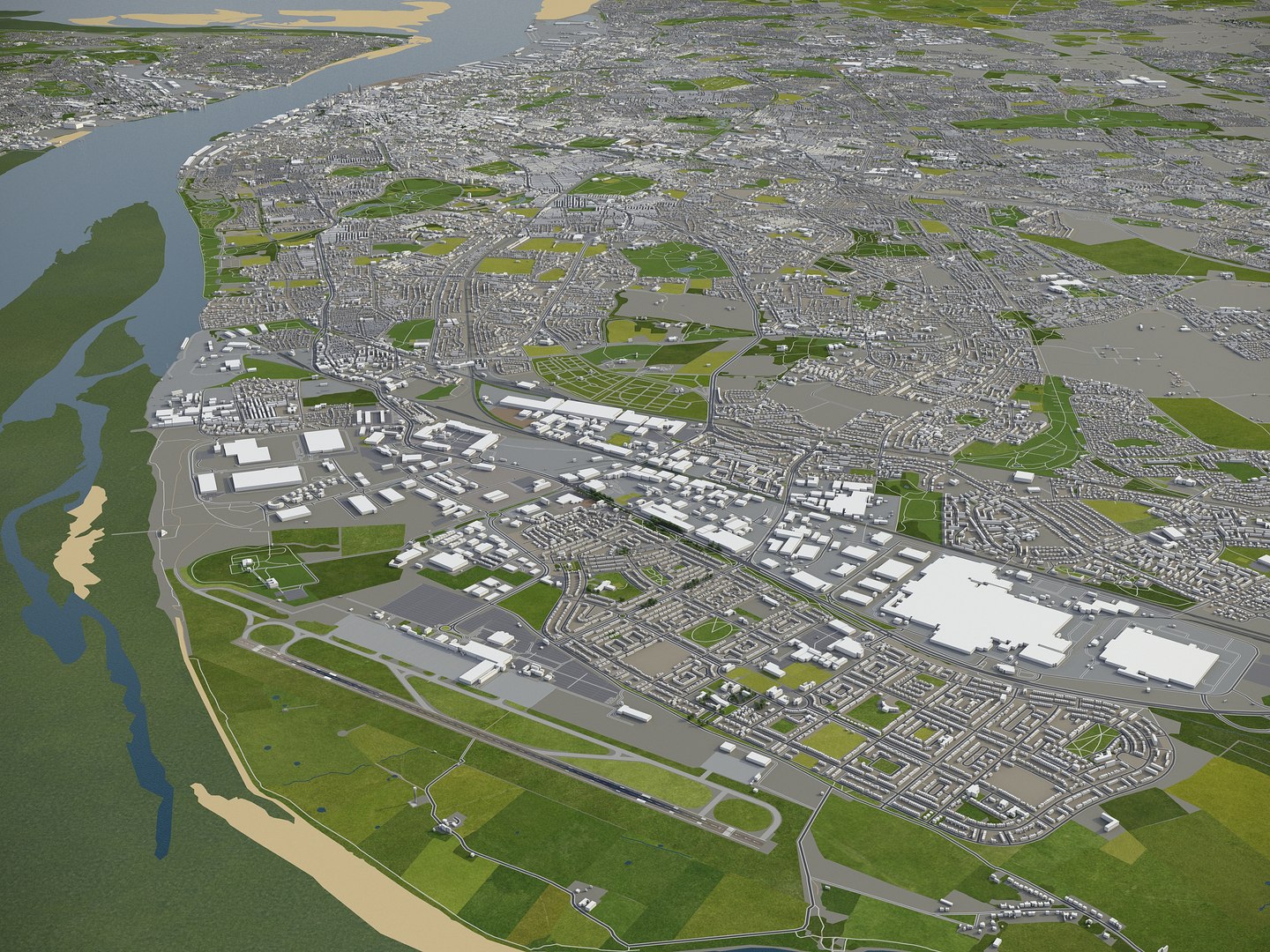 City Liverpool Surrounding - 3D Model - TurboSquid 1408878