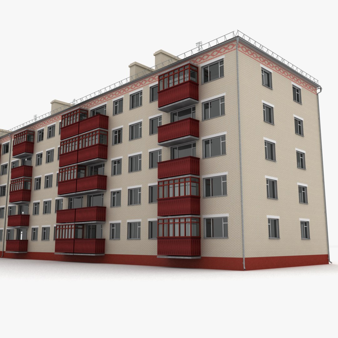 3d Soviet House Model