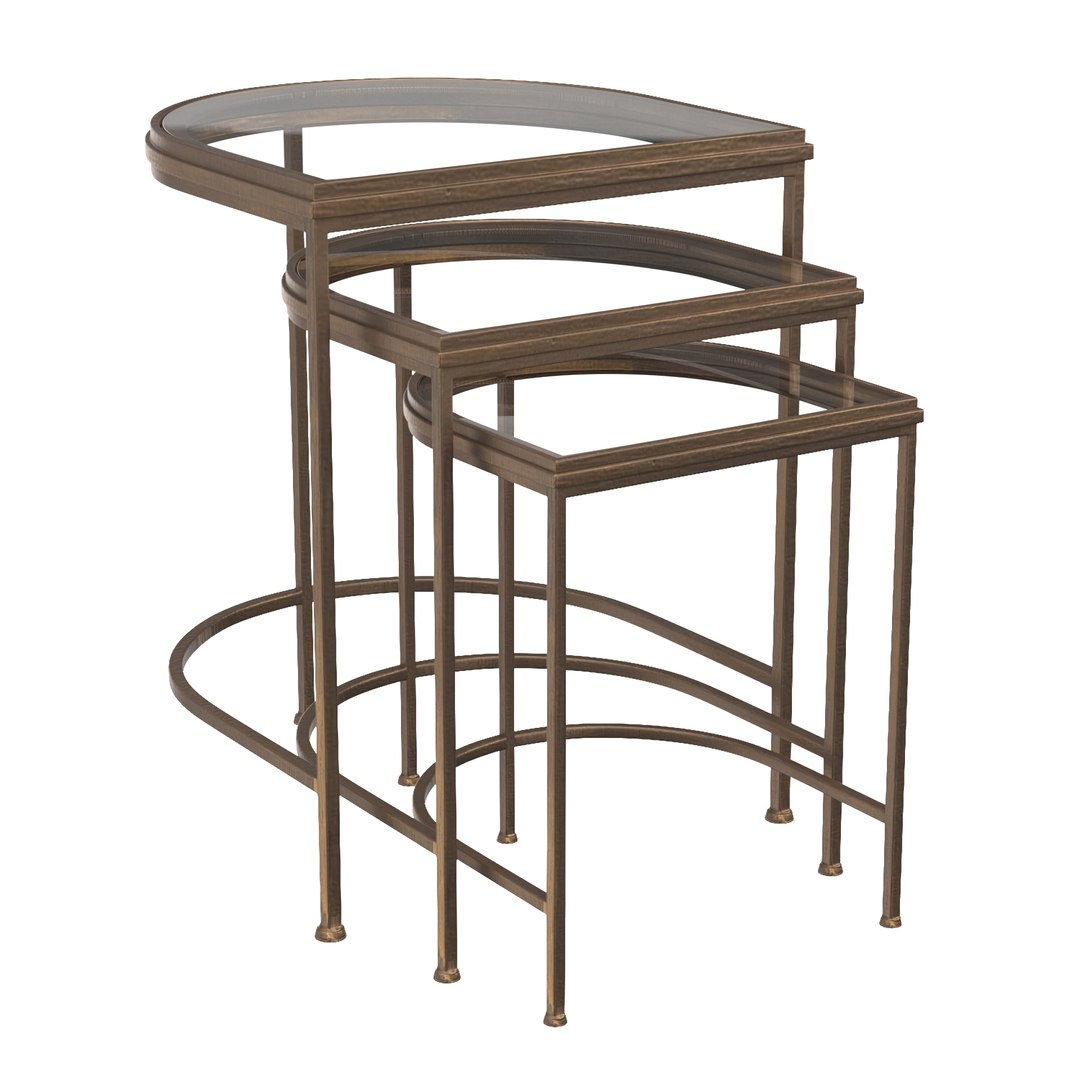 3D Model India Nesting Tables - TurboSquid 2062650
