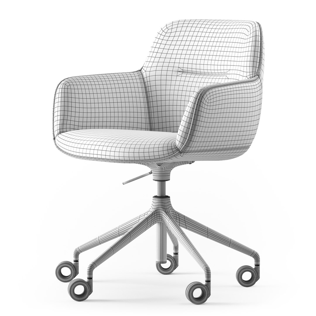 Calligaris Cocoon Office Chair 3D Model - TurboSquid 1981872