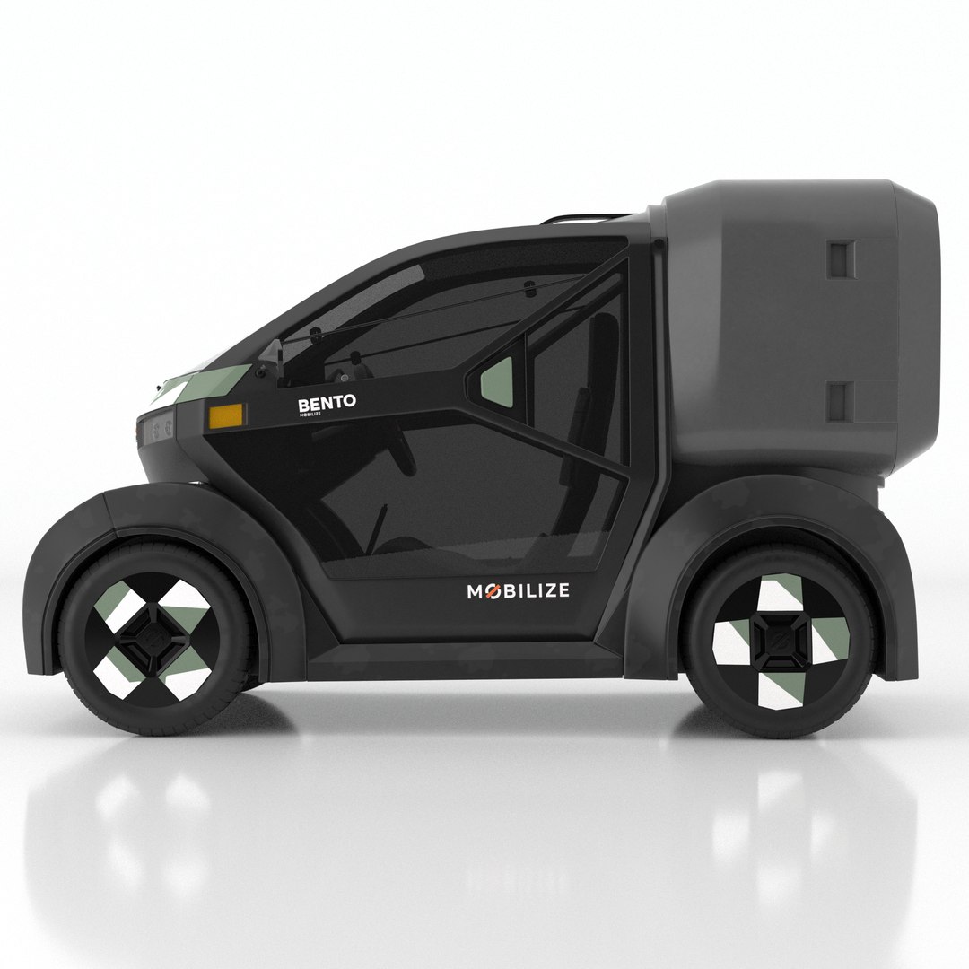 3D Model Mobilize Bento Electric Miniature City Car Green 3D Model ...