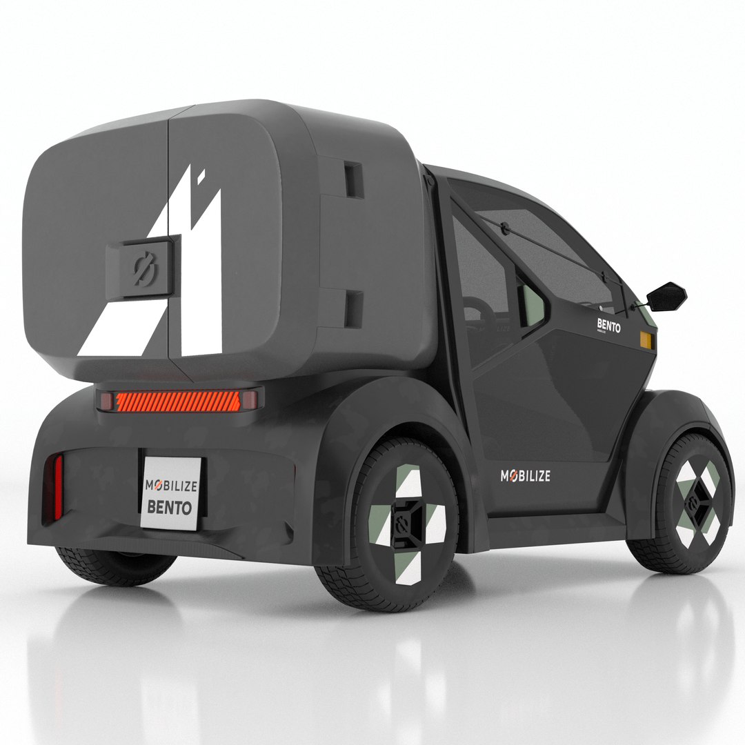 3D Model Mobilize Bento Electric Miniature City Car Green 3D Model ...