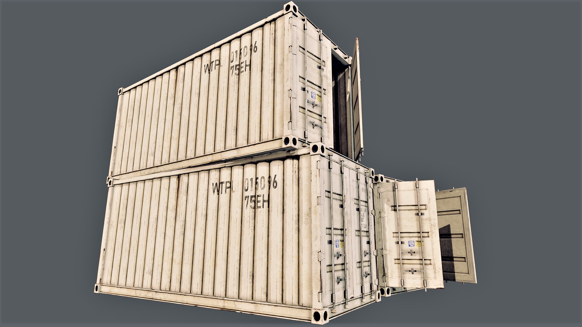 Enterable Shipping Container 02 Model - TurboSquid 1437244