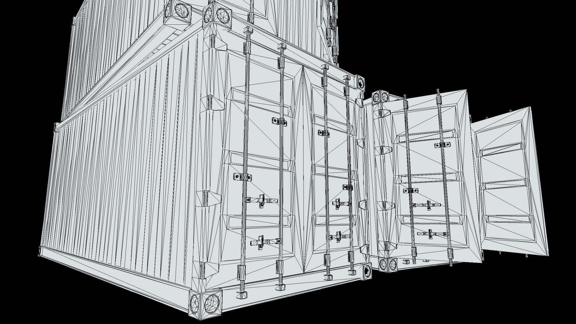 Enterable Shipping Container 02 Model - TurboSquid 1437244