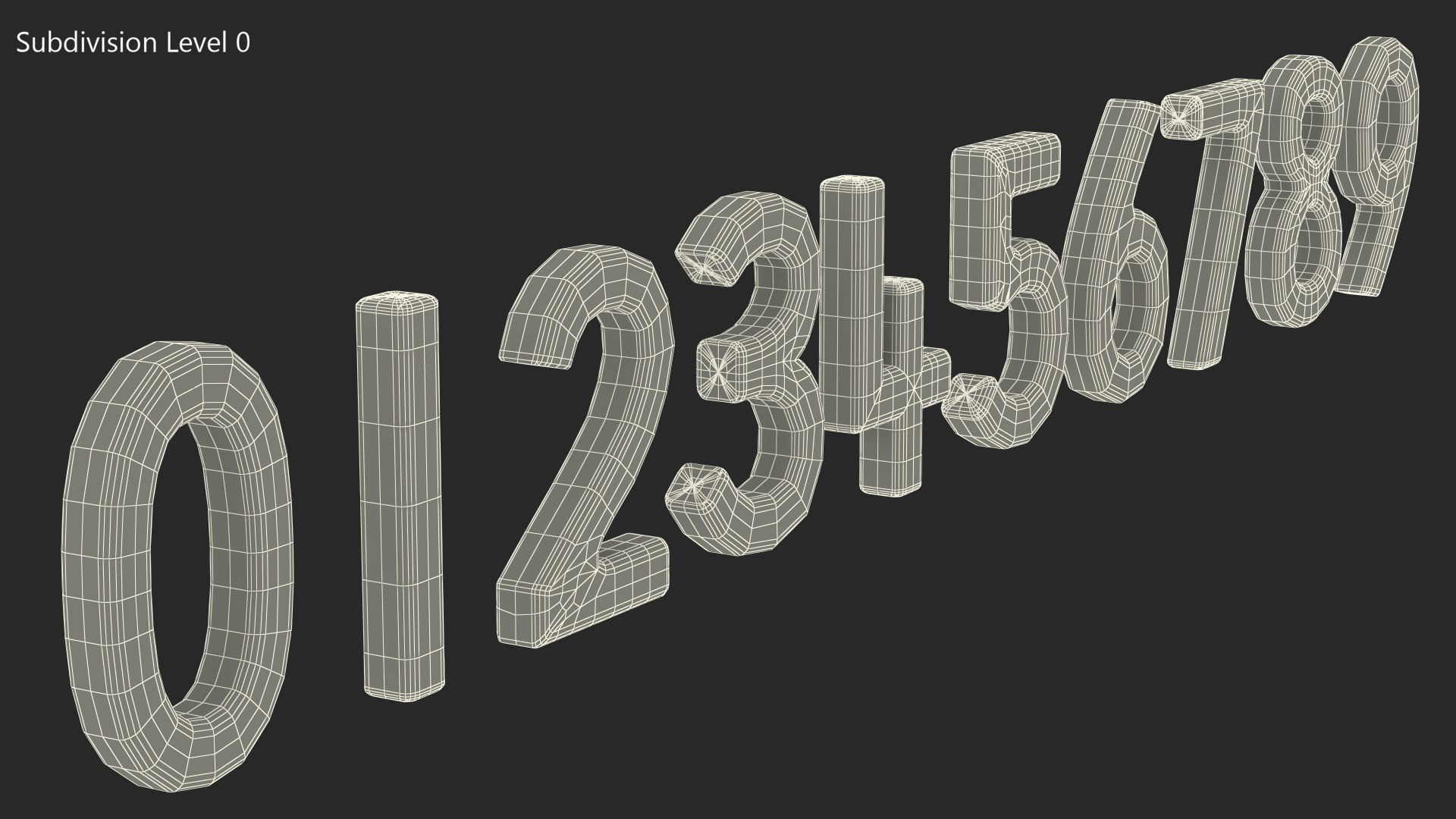 Plywood Numbers Set 3D - TurboSquid 1774132