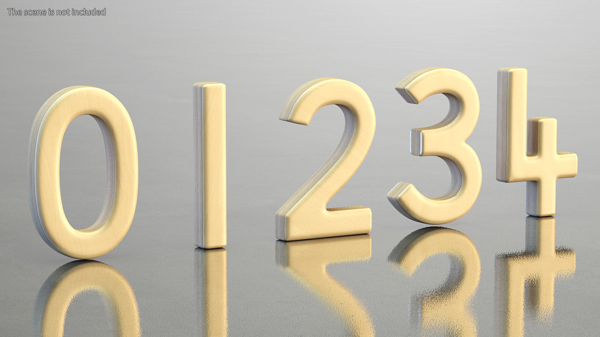 Plywood Numbers Set 3D - TurboSquid 1774132