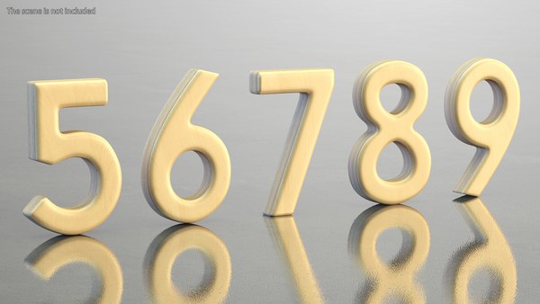 Plywood Numbers Set 3D - TurboSquid 1774132