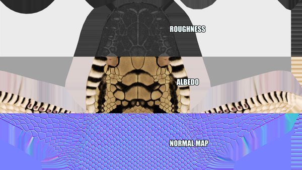 modelo 3d Scrub Python - Poses estáticas - TurboSquid 2020575