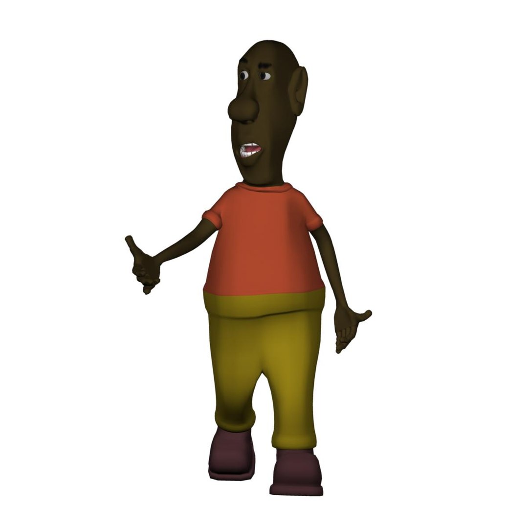 3D Character Black Man Model - TurboSquid 1635042