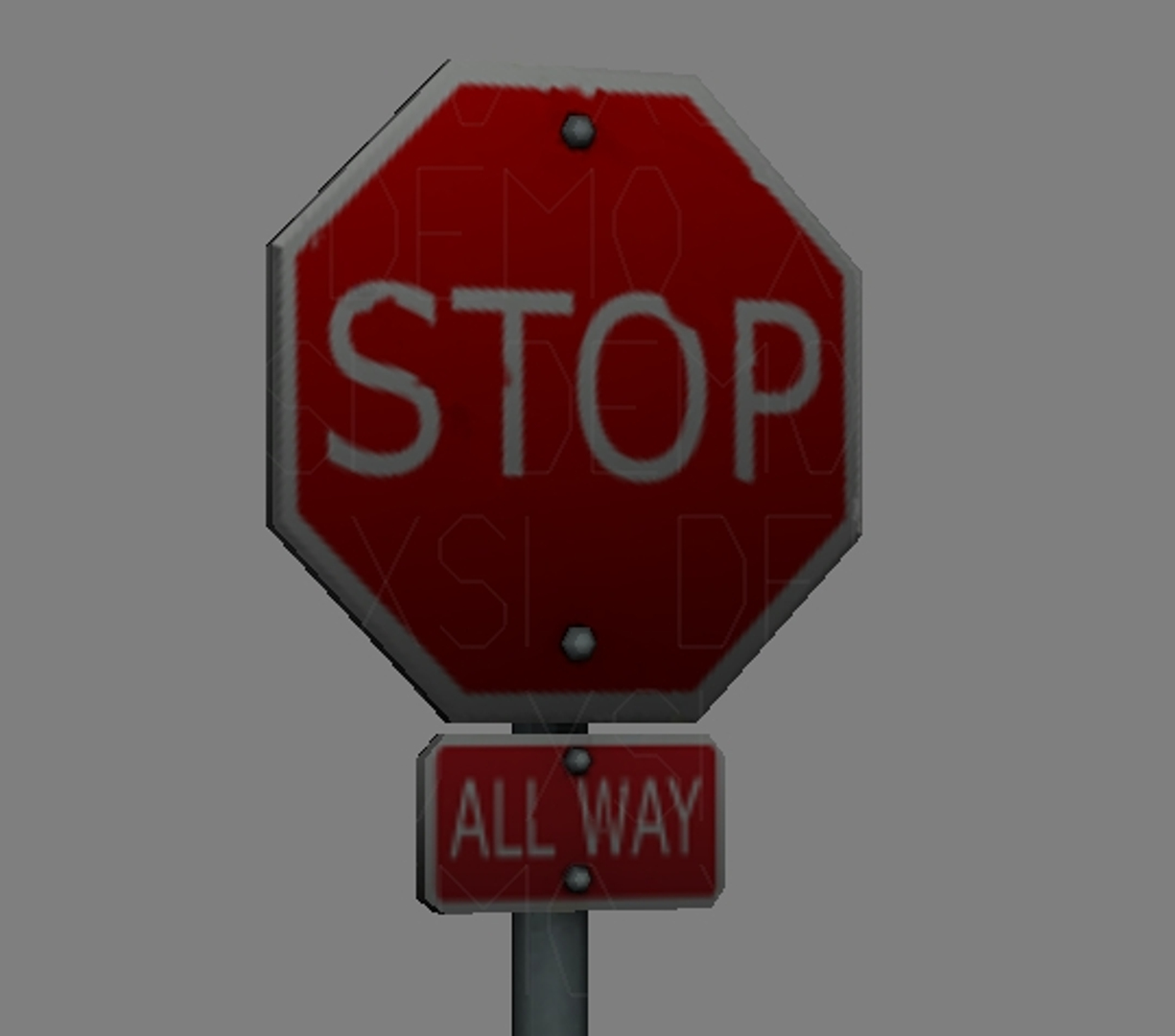 stop sign obj free