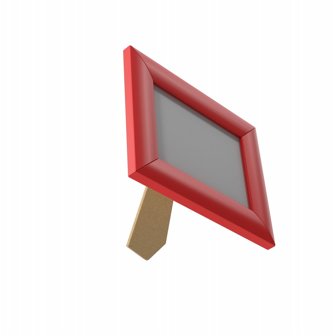 3D Red Picture Frame model - TurboSquid 1876799