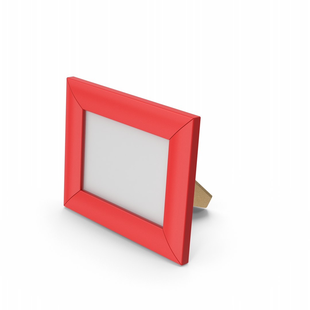 3D Red Picture Frame model - TurboSquid 1876799