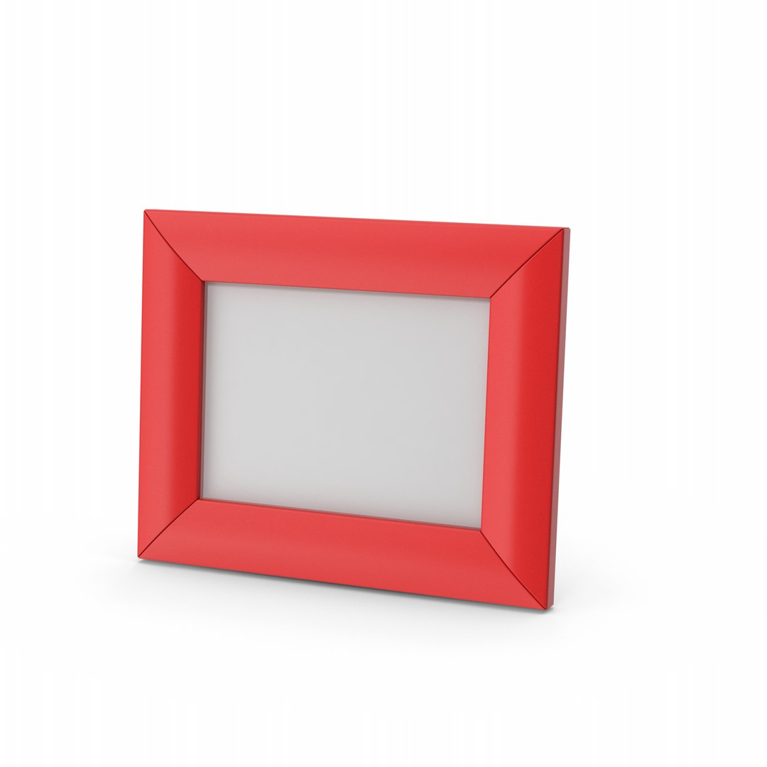 3D Red Picture Frame model - TurboSquid 1876799