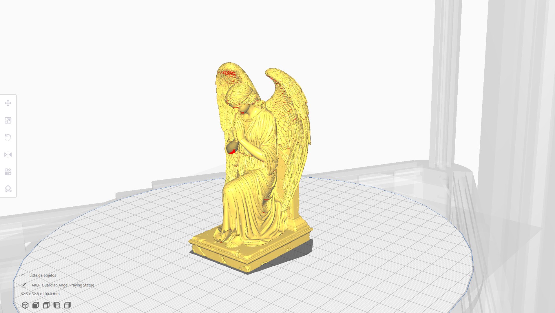 3D Guardian Angel Praying Statue - Ultra High Detail 3D Print Model STL ...