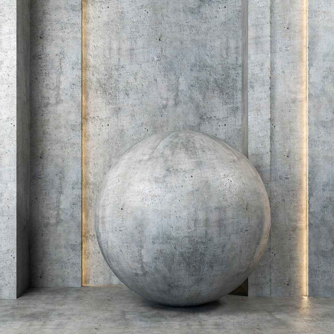 Smooth Concrete Wall Floor Vol 15 - 4K PBR Seamless 3D Model - TurboSquid 2370125