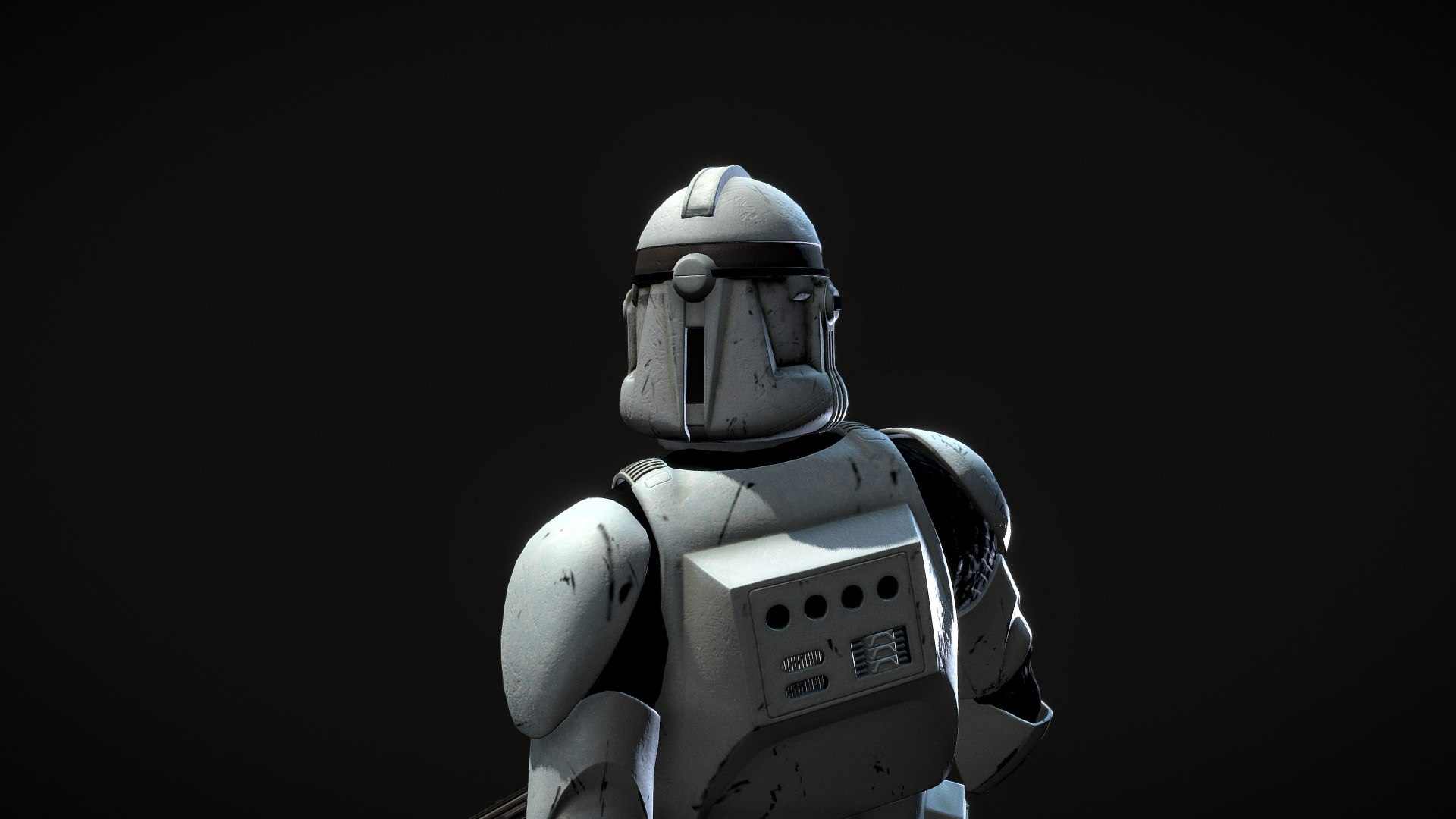 3D Model Basic Clone Trooper Phase 2 Standard - TurboSquid 1817460