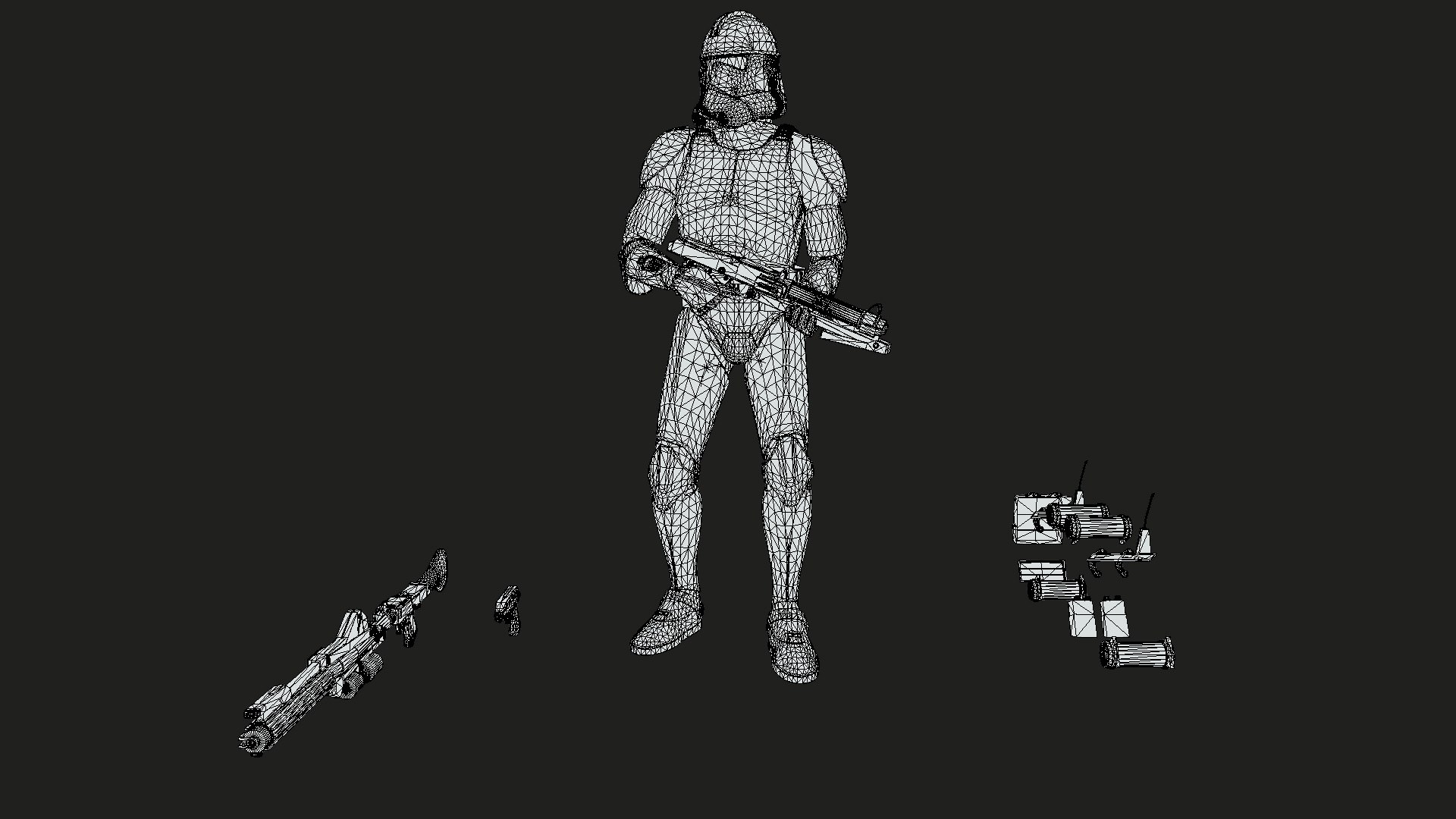 3D Model Basic Clone Trooper Phase 2 Standard - TurboSquid 1817460
