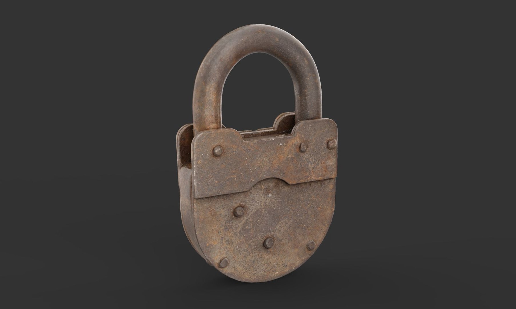 Old Metal Lock 3D - TurboSquid 2208416