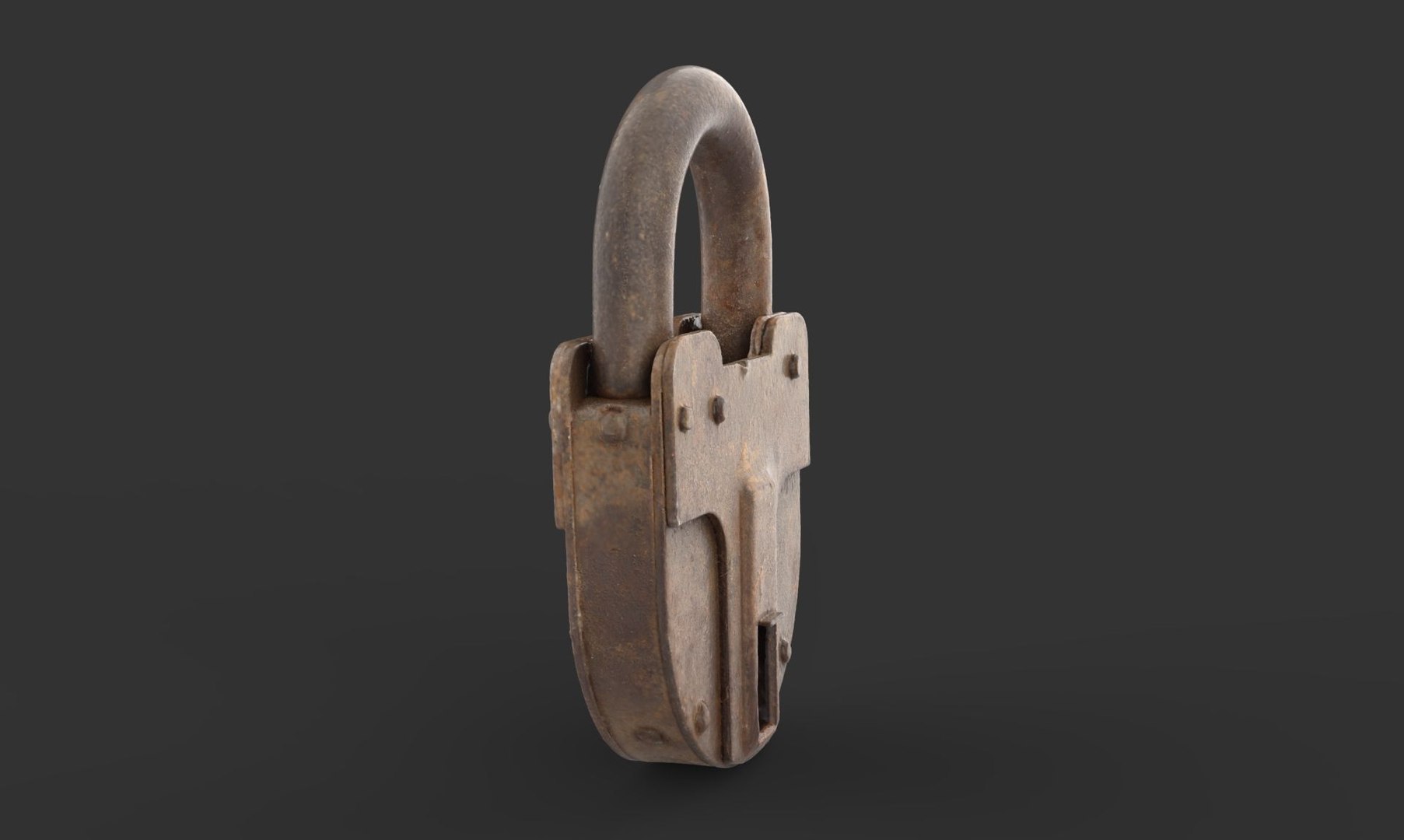 Old Metal Lock 3D - TurboSquid 2208416