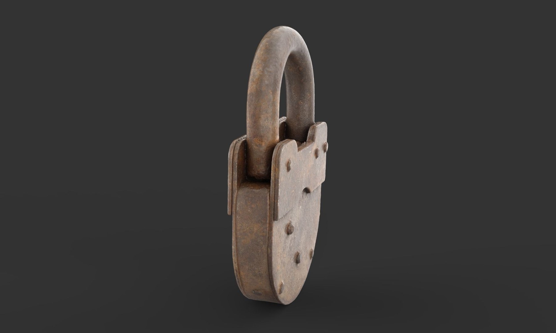 Old Metal Lock 3D - TurboSquid 2208416