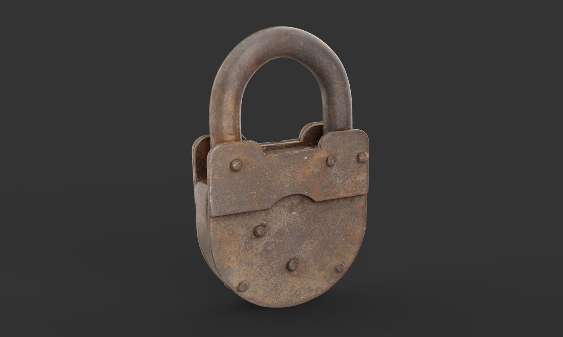 Old Metal Lock 3D - TurboSquid 2208416