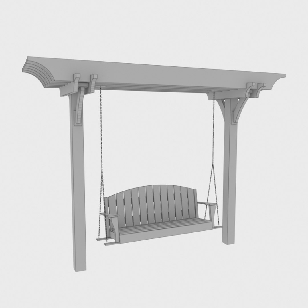 3D garden swing - TurboSquid 1192350