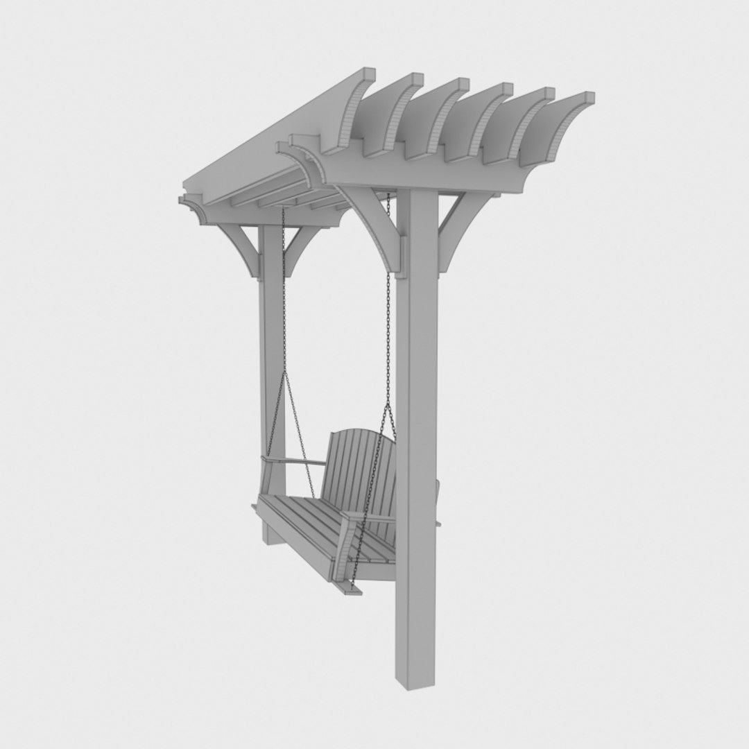 3D garden swing - TurboSquid 1192350