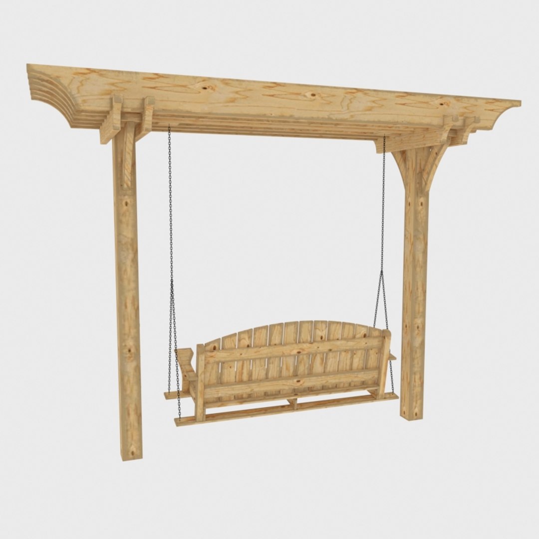 3D garden swing - TurboSquid 1192350