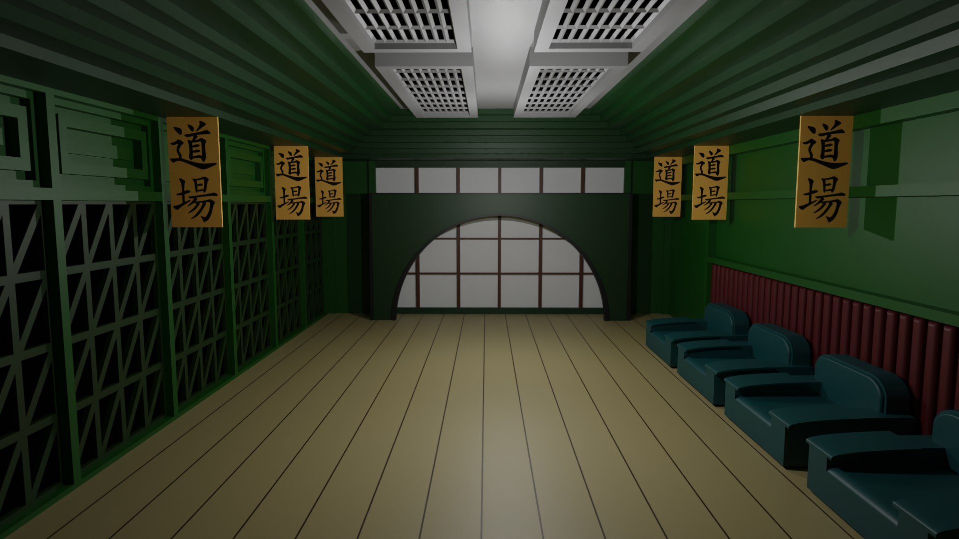 3D Model Karate Hall - TurboSquid 2157983