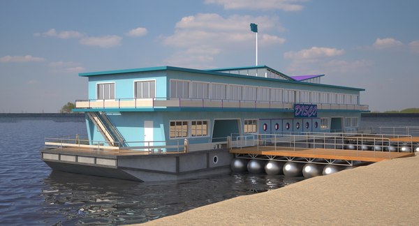 3d landing stage model