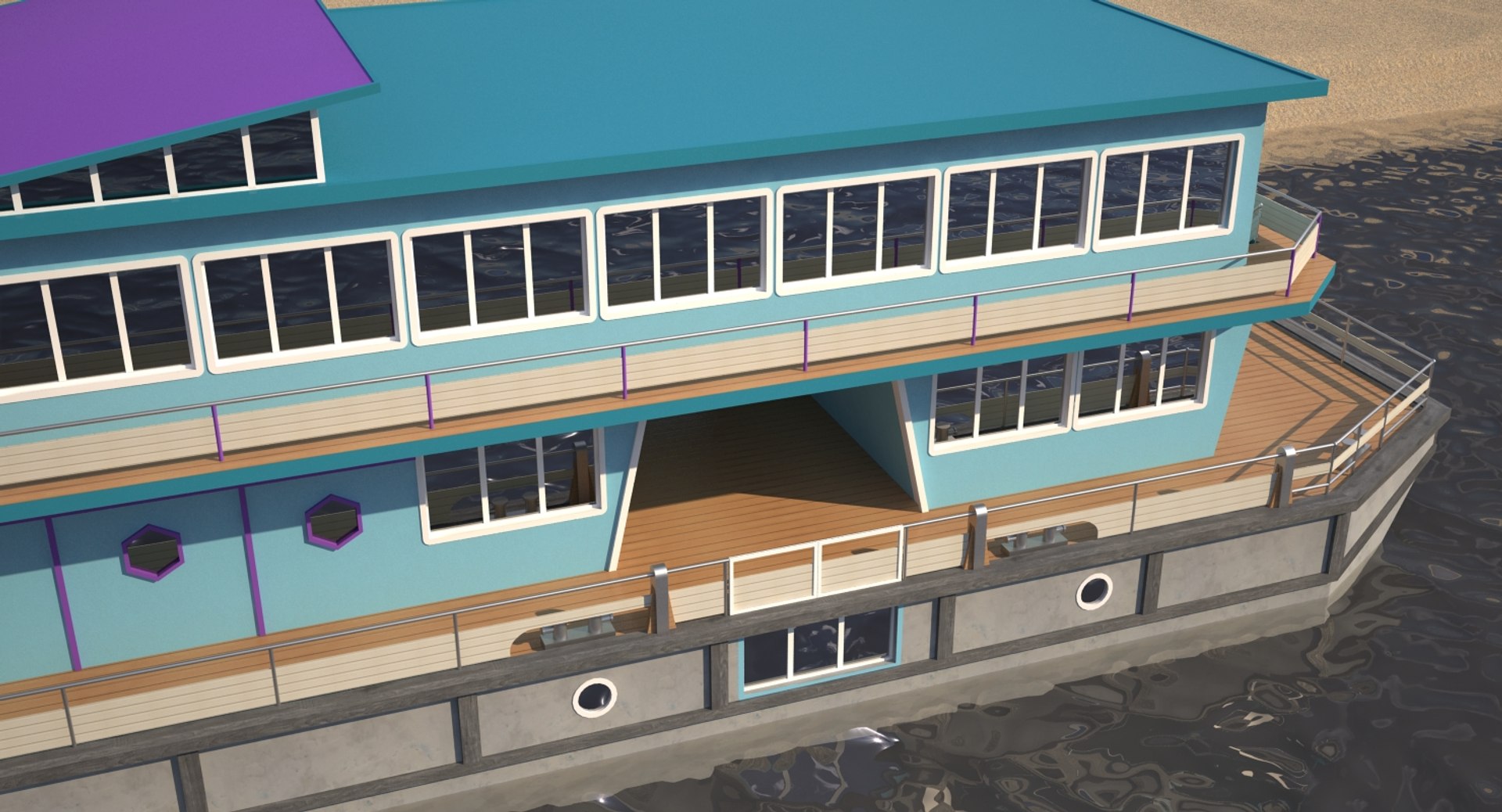 3d Model Of Landing Stage