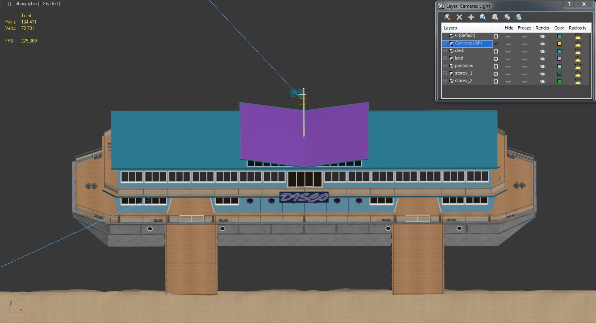 3d Model Of Landing Stage